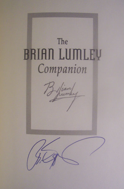 BRIAN LUMLEY COMPANION [THE] (SIGNED)